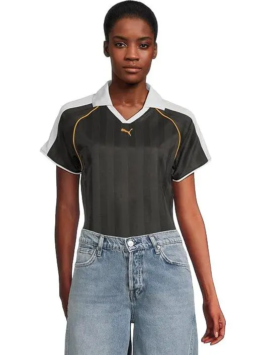 PUMA T7 Relaxed Soccer Jersey T-shirt - Black