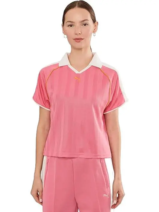 PUMA T7 Relaxed Soccer Jersey T-shirt - Pink