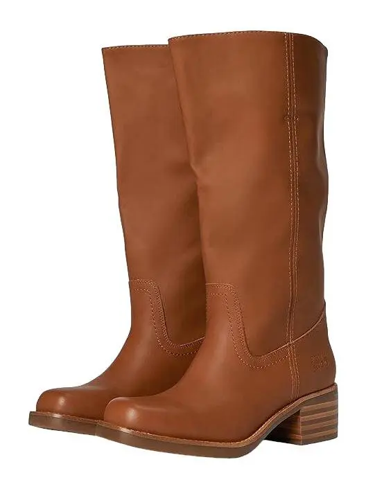 FRYE AND CO. Miranda Pull-on Boots With Block Heel - Yellow