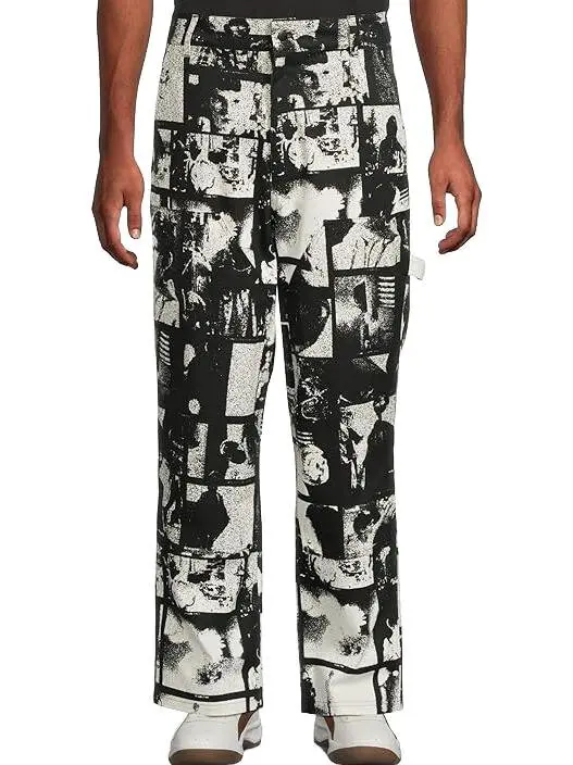 PUMA Hoops X E. T. Twill Pants Clothing Black/aop - Multi