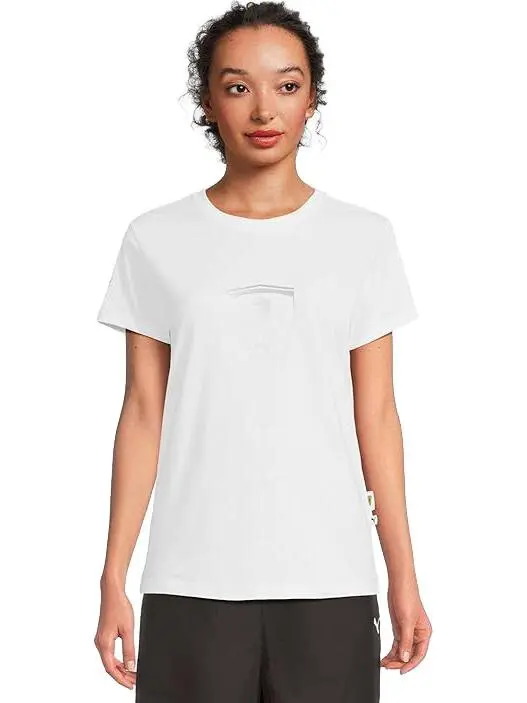 PUMA Scuderia Ferrari Tonal Shield T-shirt - White