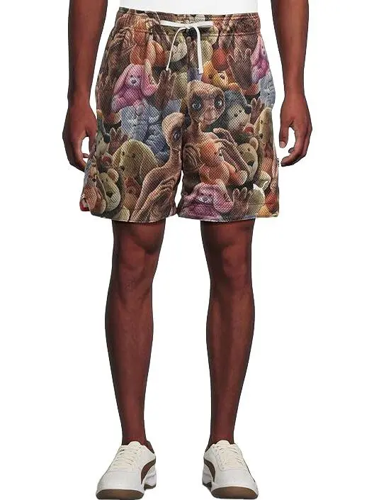 PUMA Hoops X E.t. All Over Print Shorts - Black