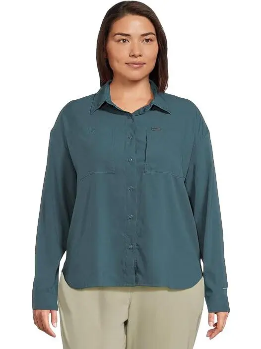 Columbia Silver Ridge Utility Long Sleeve Shirt - Blue