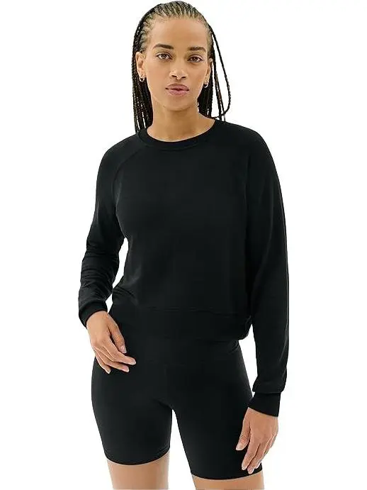 Splits59 Brooks Fleece Long Sleeve Sweatshirt - Black