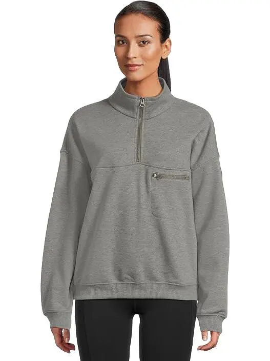 Columbia Half Zip Fleece Coat - Gray