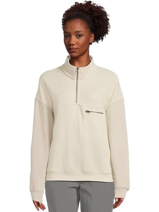 Columbia Half Zip Fleece Coat - White