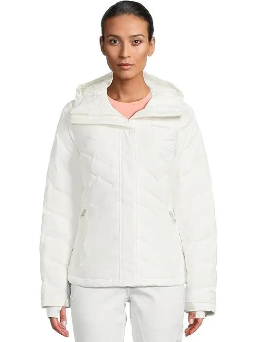 Columbia Down Hooded Jacket - White