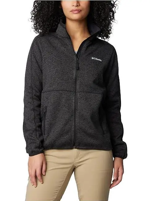 Columbia Fleece Full Zip Sweater - Black