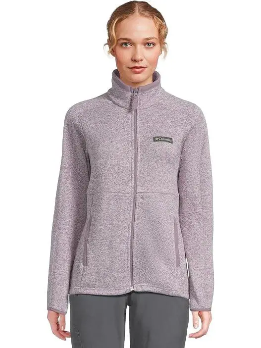 Columbia Fleece Full Zip Sweater - Purple