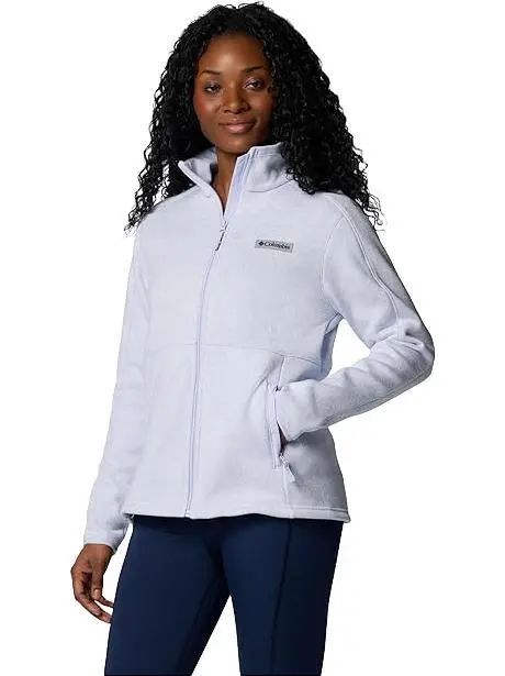 Columbia Fleece Full Zip Sweater - White