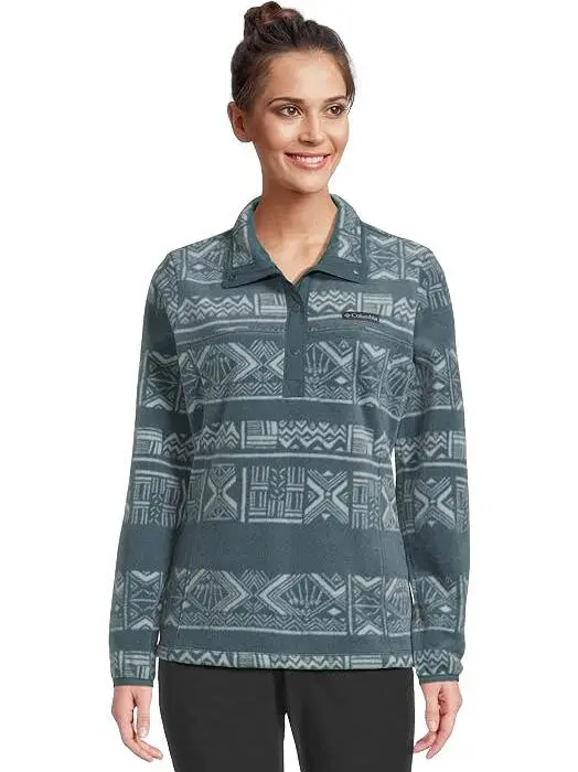 Columbia Benton Springs Printed 1/2 Snap - Black