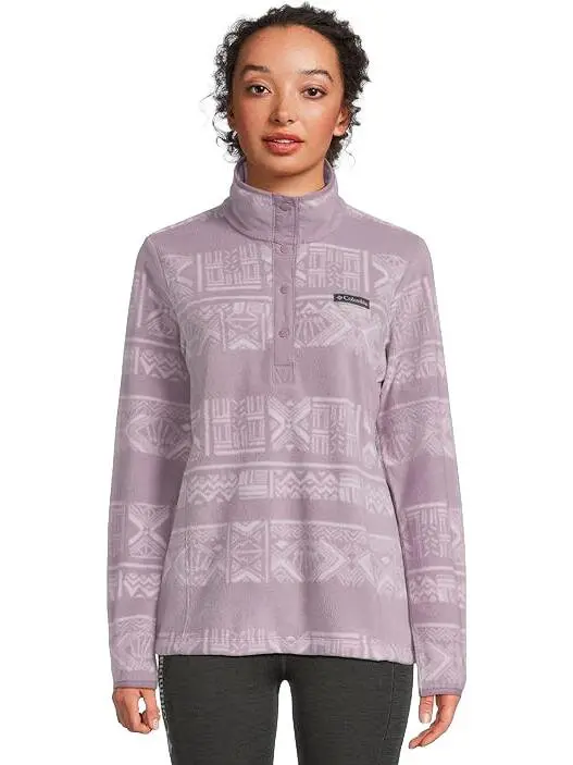 Columbia Benton Springs Printed 1/2 Snap - Purple