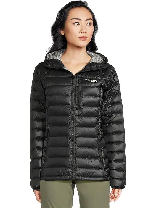 Columbia Arctic Crest Down Hooded Jacket - Black
