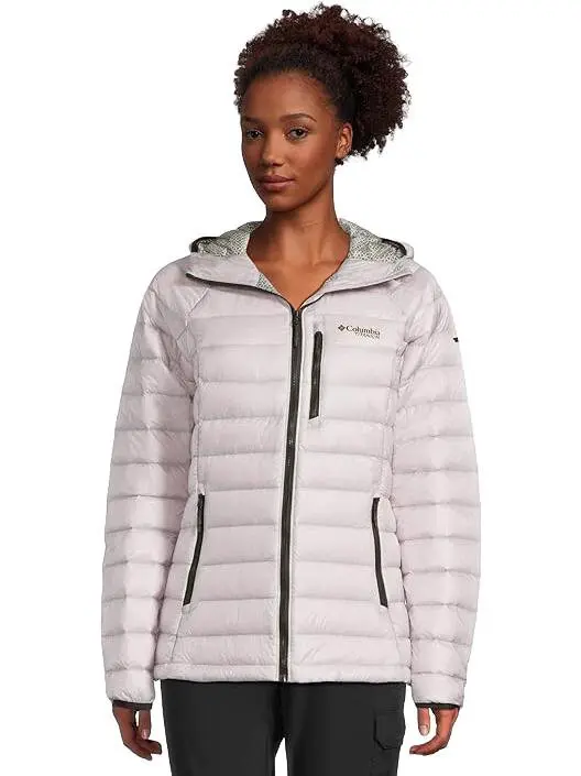 Columbia Arctic Crest Down Hooded Jacket - Purple