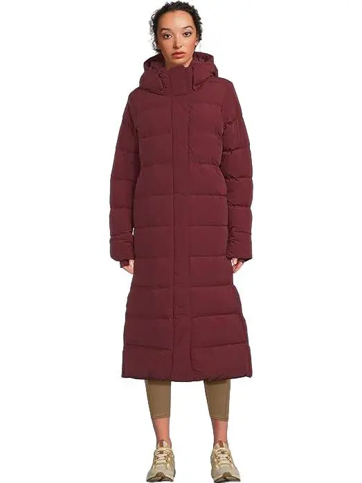 Columbia Amaze Puff Long Hooded Jacket - Brown