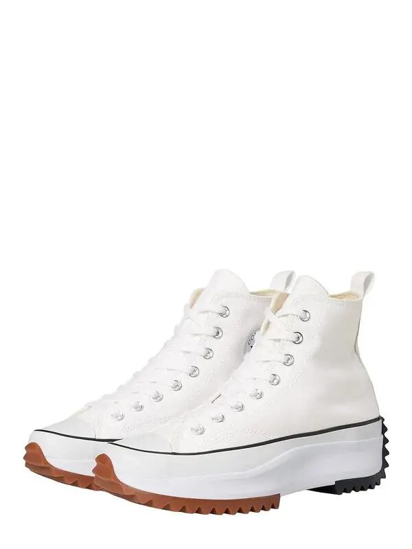 CONVERSE Run Star Hike Canvas Platform Lace-up Boots - White