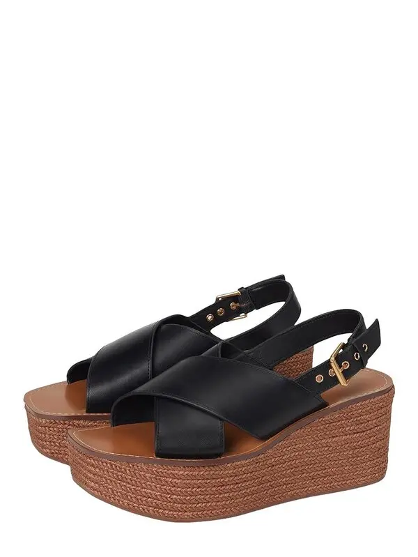 Madewell Gabriella Flatform Sandals - Black