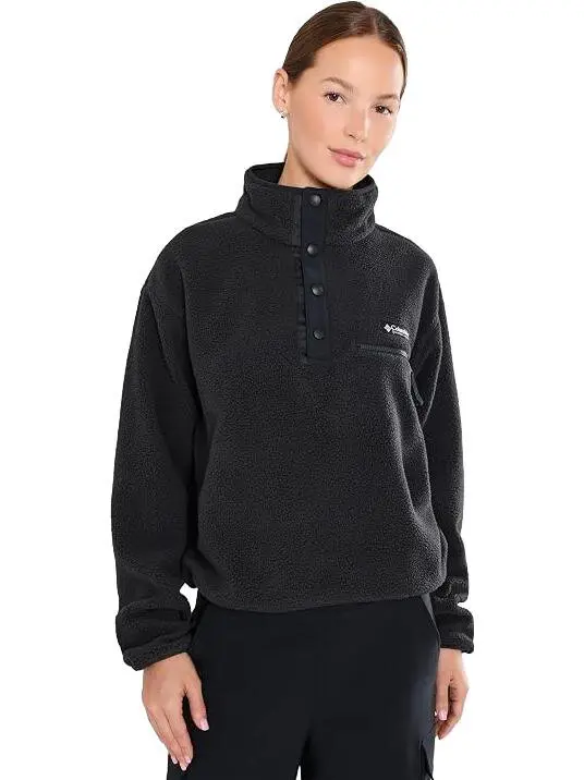 Columbia Helvetia Ii Cropped Half Snap Fleece - Black