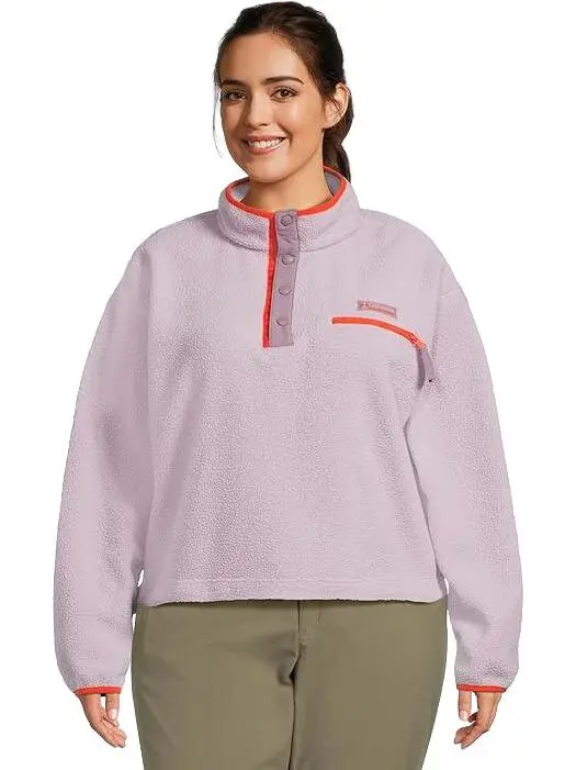 Columbia Helvetia Ii Cropped Half Snap Fleece - Purple