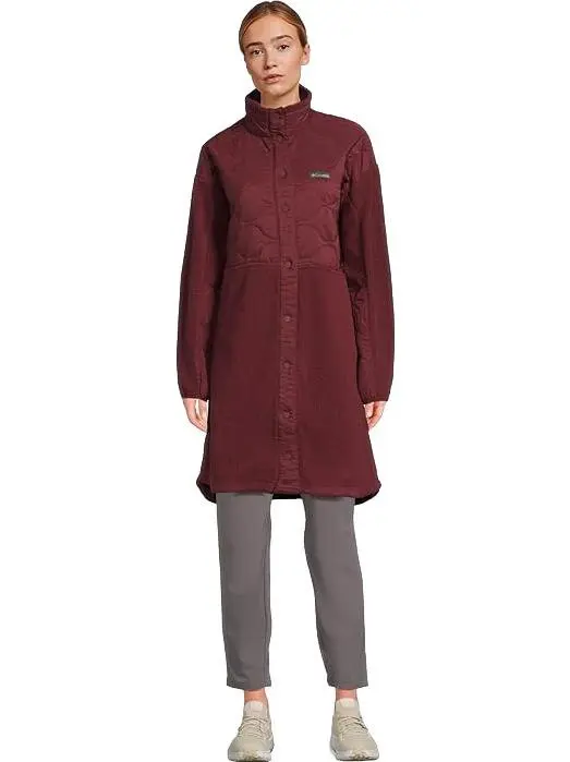 Columbia Cloud Point Long Fleece Coat - Brown