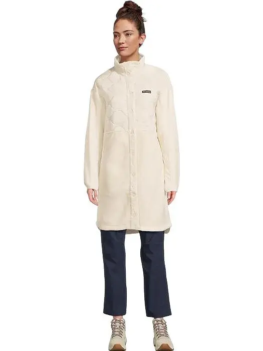 Columbia Cloud Point Long Fleece Coat - White
