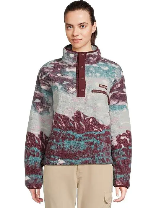 Columbia Helvetia Ii Cropped Printed Half Snap - Multi