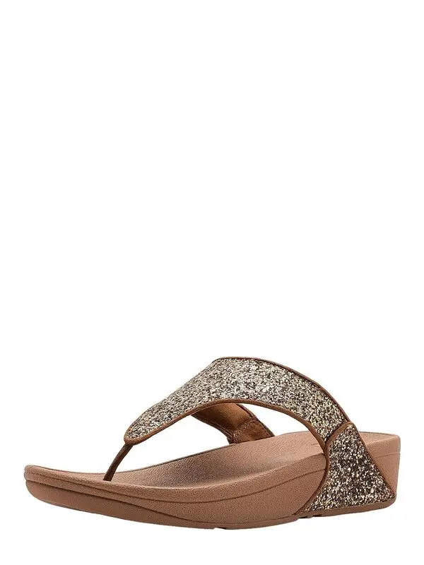 Fitflop Lulu Multi-tonal Glitter Toe-post Sandals - Brown