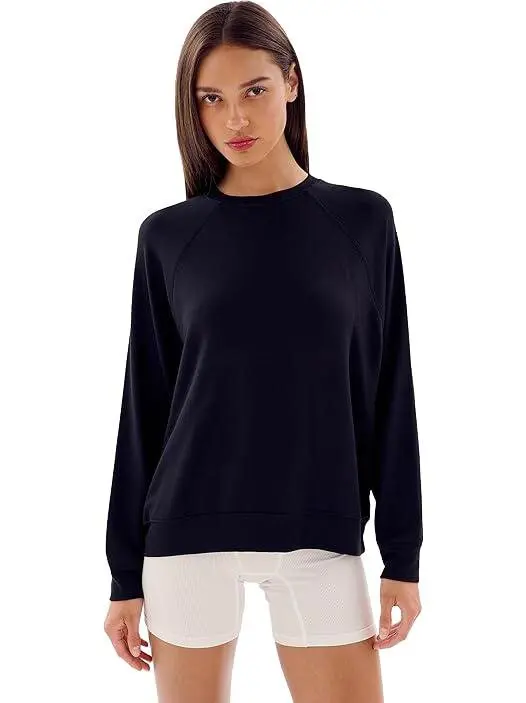 Splits59 Andie Oversized Fleece Sweatshirt - Black