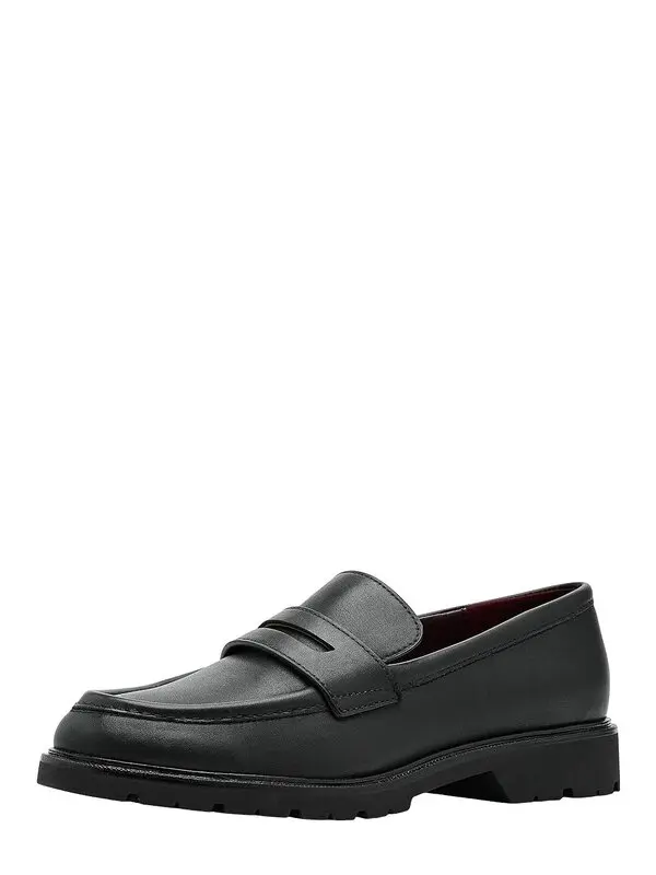 Vince Siena Lug Dress Flat Shoes - Black