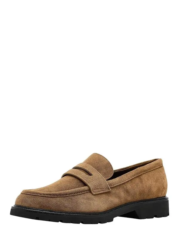 Vince Siena Lug Dress Flat Shoes - Tan