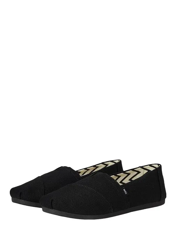Toms Classic Alpargata Heritage Canvas Slip-on - Black