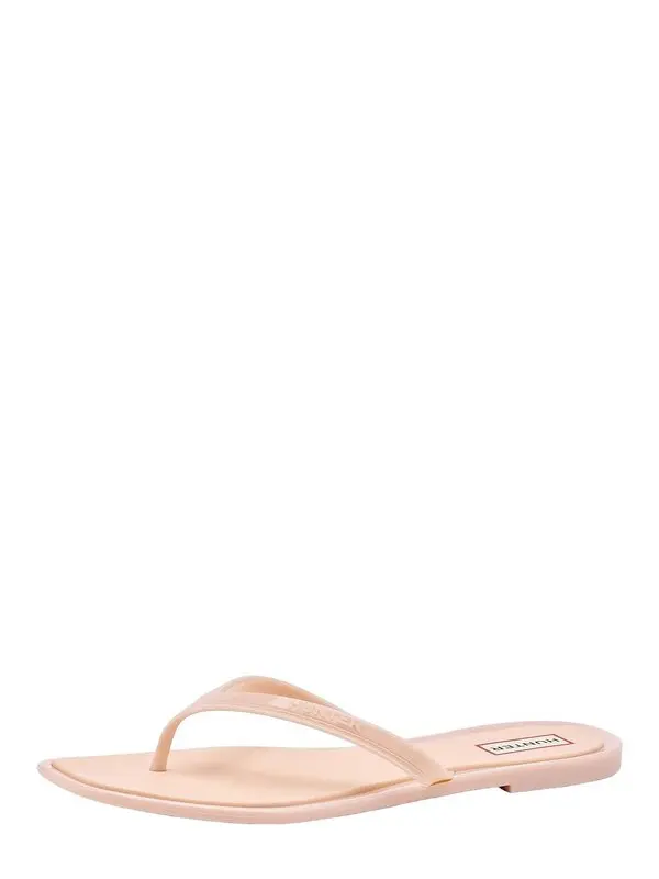 Hunter Marin Flat Square Toe Thong Sandals - Neutral