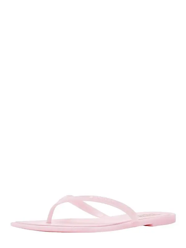 Hunter Marin Flat Square Toe Thong Sandals - Purple