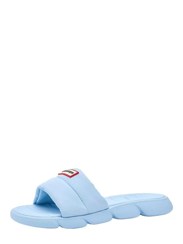 Hunter Coast Quilted Slide Sandals - Blue
