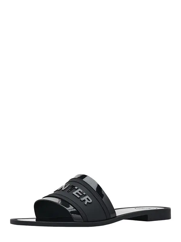 Hunter Marina Flat Slip-on Sandals - Black