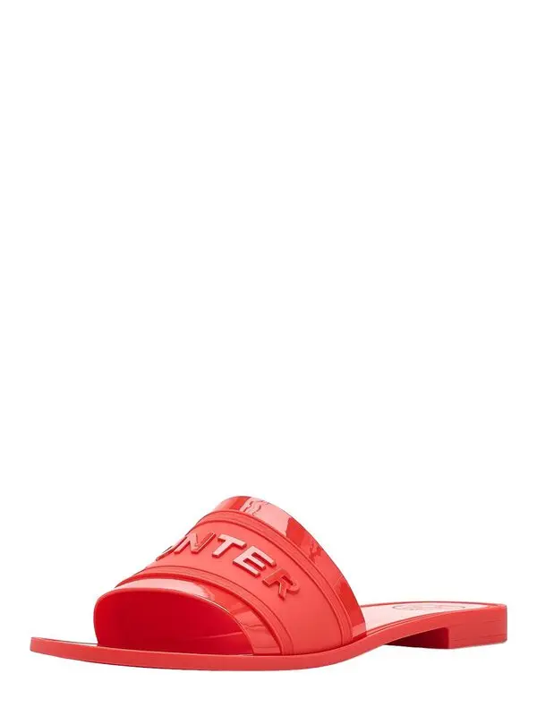 Hunter Marina Flat Slip-on Sandals - Red