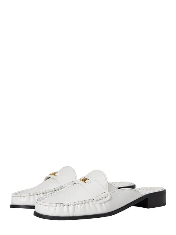 Vince Camuto Cobby Slip-on Mule Flat Shoes - White