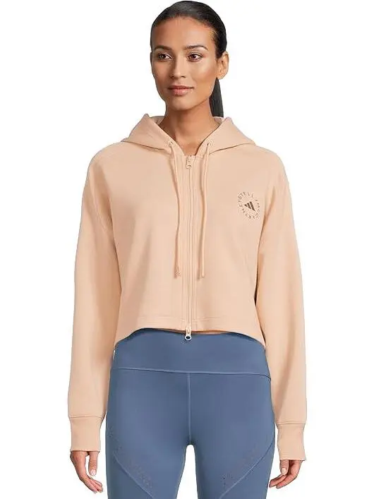 Adidas By Stella McCartney Sportswear Cropped Hoodie - Pink