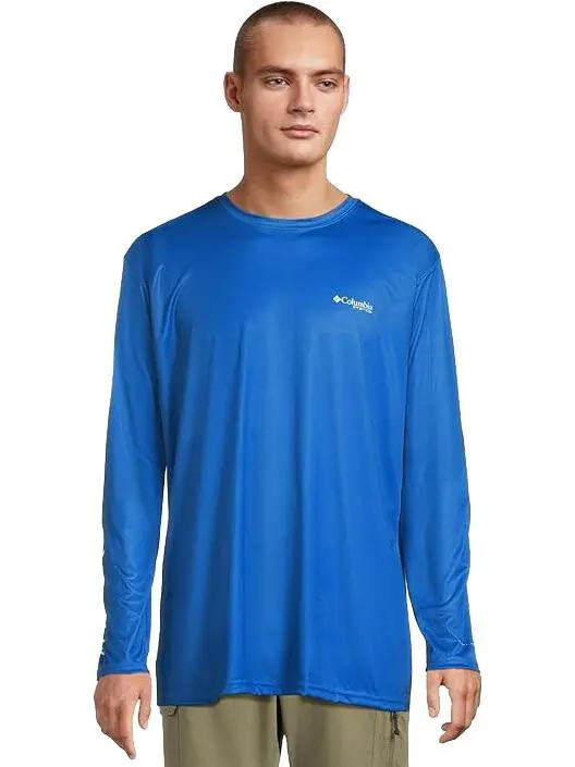 Columbia Terminal Tackle Long Sleeve Performance Shirt - Blue