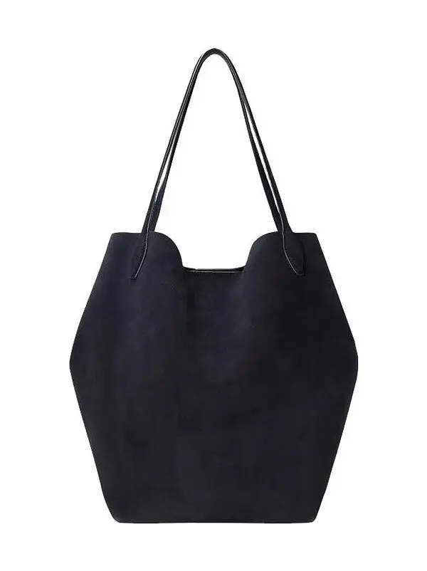Madewell Suede Oversized Shopper Tote - Juniper Berry