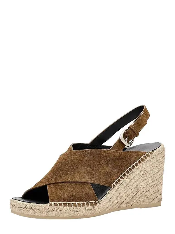 Vince Georgia Strappy Wedge Espadrilles - Tan