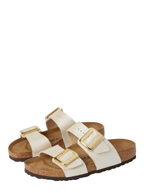BIRKENSTOCK Sydney Luxe Buckle Sandals - Bone