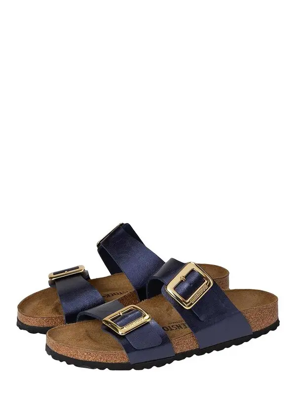 BIRKENSTOCK Sydney Luxe Buckle Sandals - Navy