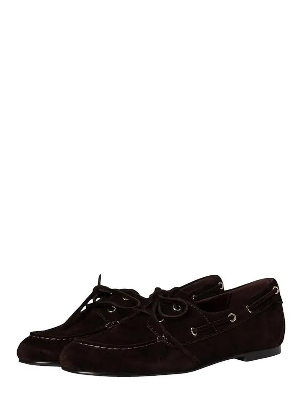 Madewell The Jamie Boat Shoe Flats - Brown