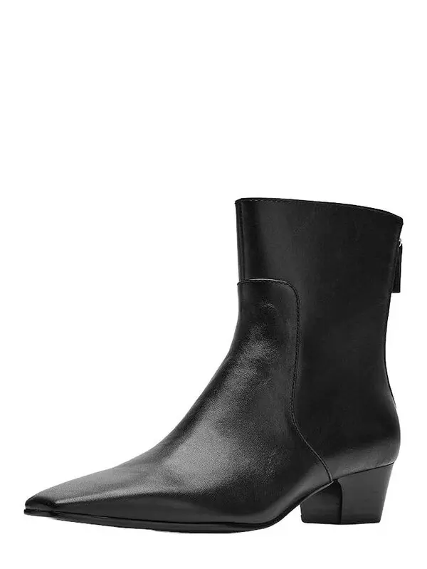Madewell Lexie Ankle Boot In Leather - Black