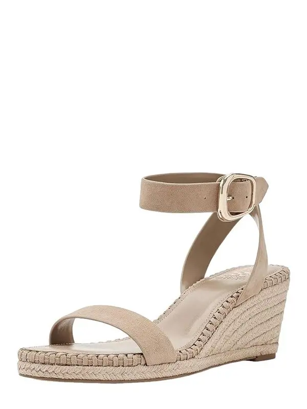 Vince Camuto Fainel Ankle Strap Espadrille Wedge Sandals - Beige
