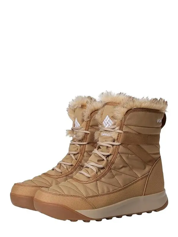 Columbia Quilted Faux Fur Lined Waterproof Boots - Beige
