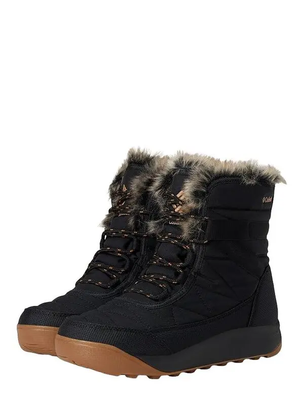 Columbia Quilted Faux Fur Lined Waterproof Boots - Black