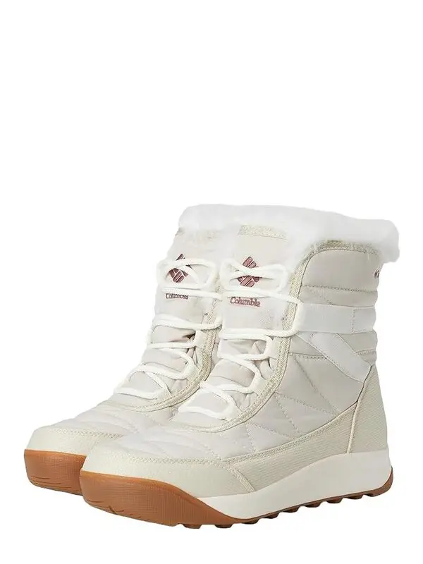Columbia Quilted Faux Fur Lined Waterproof Boots - White