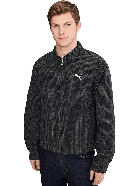 PUMA Wardrobe Essentials Woven Zip-up Jacket - Black